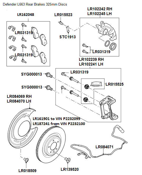 Rear Brakes 325mm Disc Option