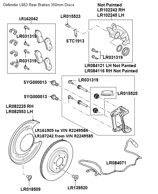 Rear Brakes 350mm Disc Option