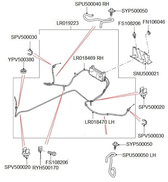 Parking Brake Module and Cables