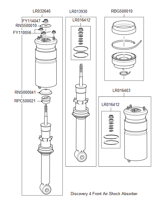 Front Air Shock Absorbers