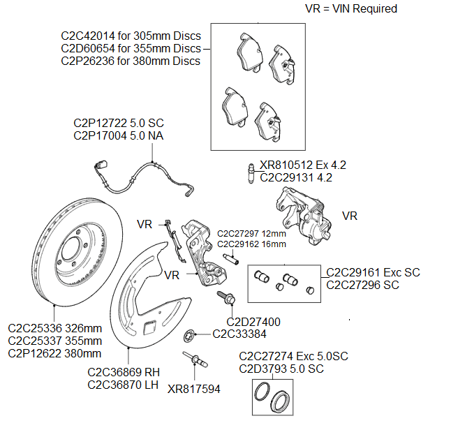 Front Brakes - Standard